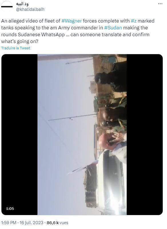 No, this video does not show the Wagner Group 'surrendering' in Sudan